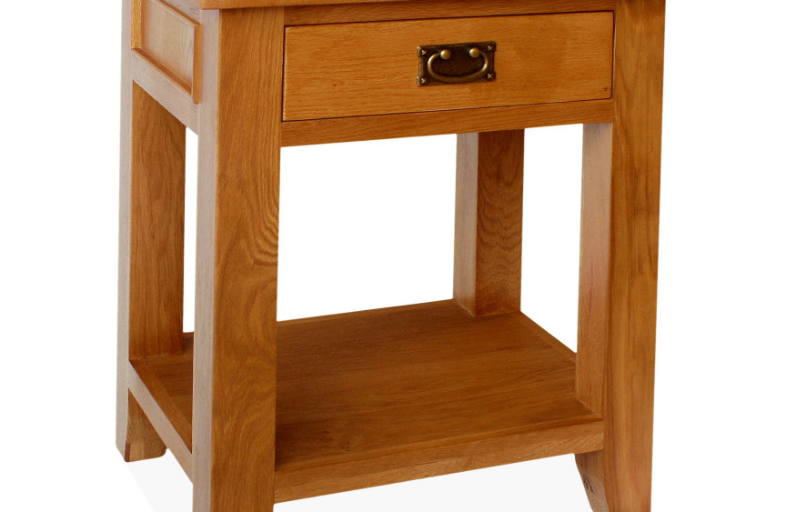 Canterbury Oak Console Table With 1 Drawer